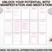 Pink Manifestation Journal Printable, Printable Manifestation Journal ...