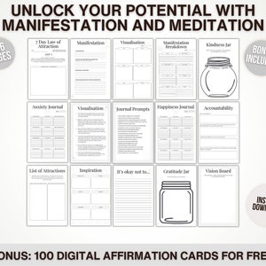 Printable Manifestation Journal Printable Manifestation Workbook, Law ...