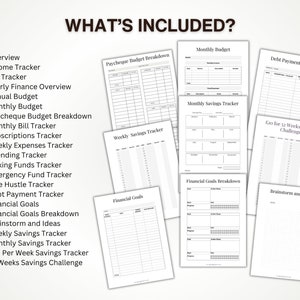 Finance Planner Bundle Printable, Financial Planner Printable, Budget ...