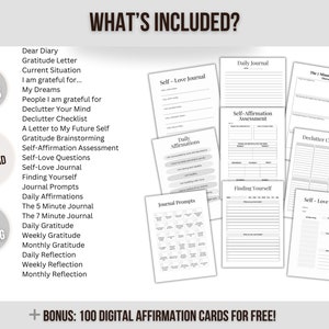 Printable Gratitude Journal, Gratitude Journal, Daily Mindfulness ...