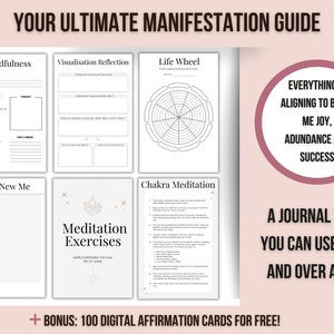 Printable Manifestation Journal Printable Manifestation Workbook, Law ...