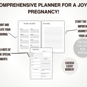 Printable Pregnancy Checklists, Maternity Planner, Printable Baby Prep ...