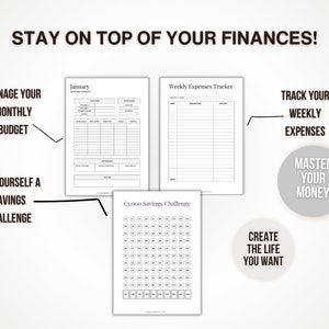 Finance Planner Bundle Printable, Financial Planner Printable, Budget ...