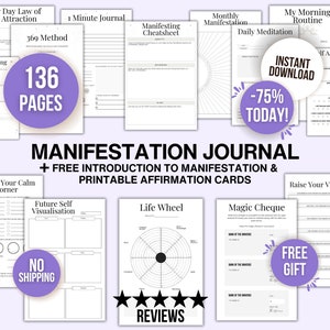 Printable Manifestation Journal Printable Manifestation Workbook, Law ...