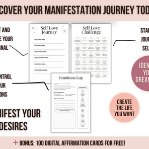 Printable Manifestation Journal Printable Manifestation Workbook, Law ...