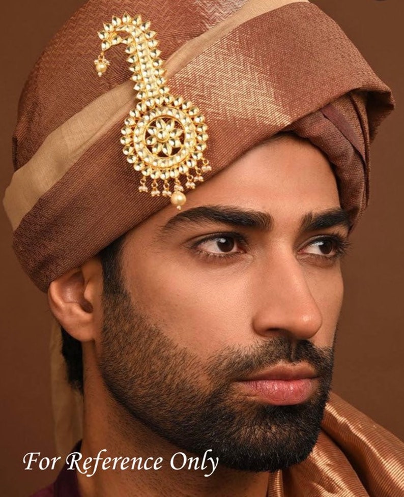 Gold Kundan Kalgi/ruby Red Groom Kalgi/pink Kalgi/safa/sarpech/red ...