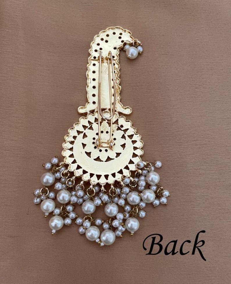 Gold Kundan Kalgi/ruby Red Groom Kalgi/pink Kalgi/safa/sarpech/red ...