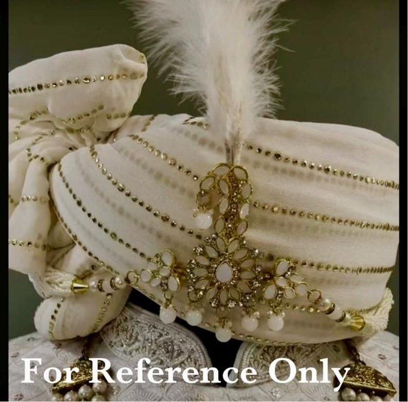 Green Kundan Kalgi/bridegroom Feather Kalgi/safa/sarpech/turban Kalgi ...