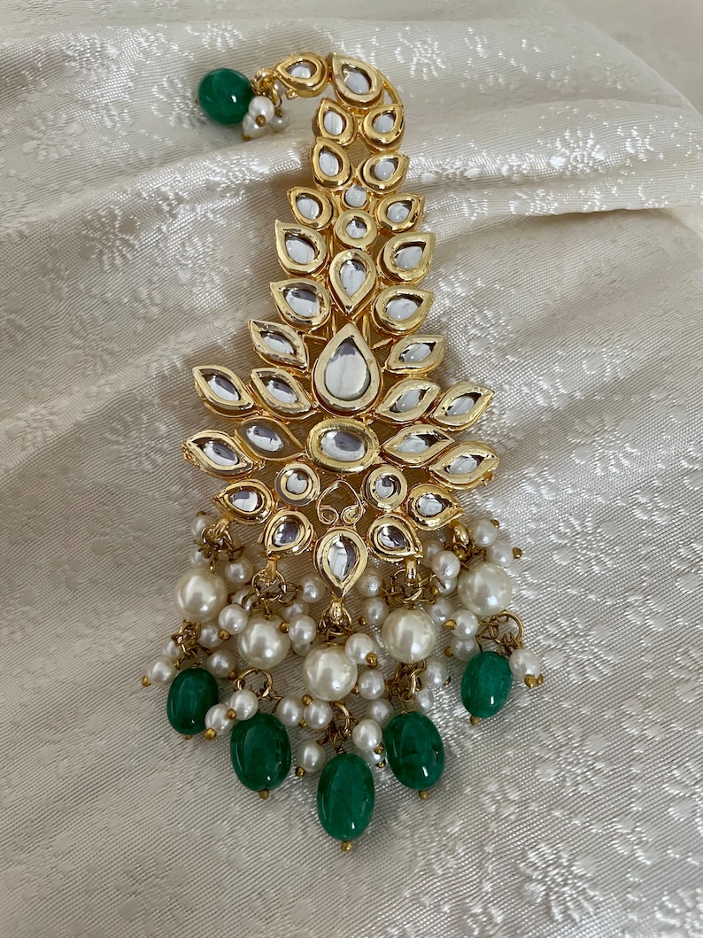 Green Kundan Kalgi/white Kundan Kalgi/groom Kalgi/safa/sarpech/red ...