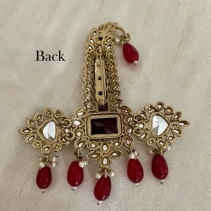 Red Polki Kalgi/green Groom Kalgi/safa/gold Groom Sarpech/turban Kalgi ...