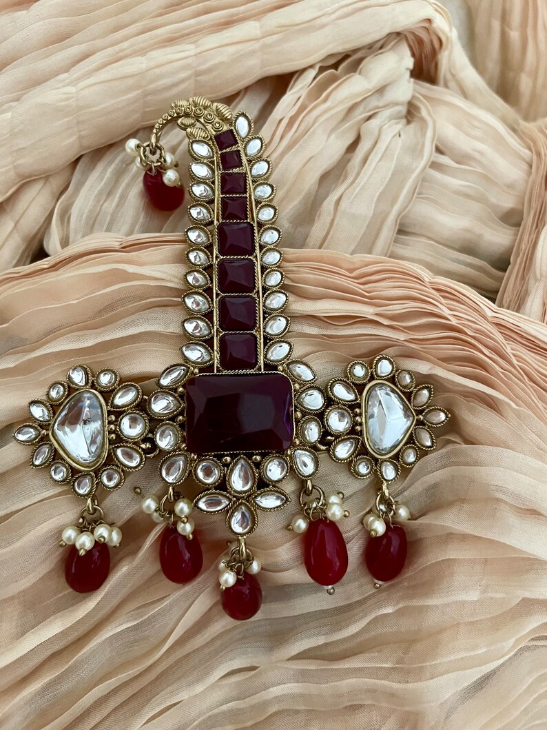 Red Polki Kalgi/green Groom Kalgi/safa/gold Groom Sarpech/turban Kalgi ...