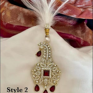 Red Diamond Groom Kalgi/maroon Kalgi/safa/sarpech/turban Kalgi/cz Kalgi ...