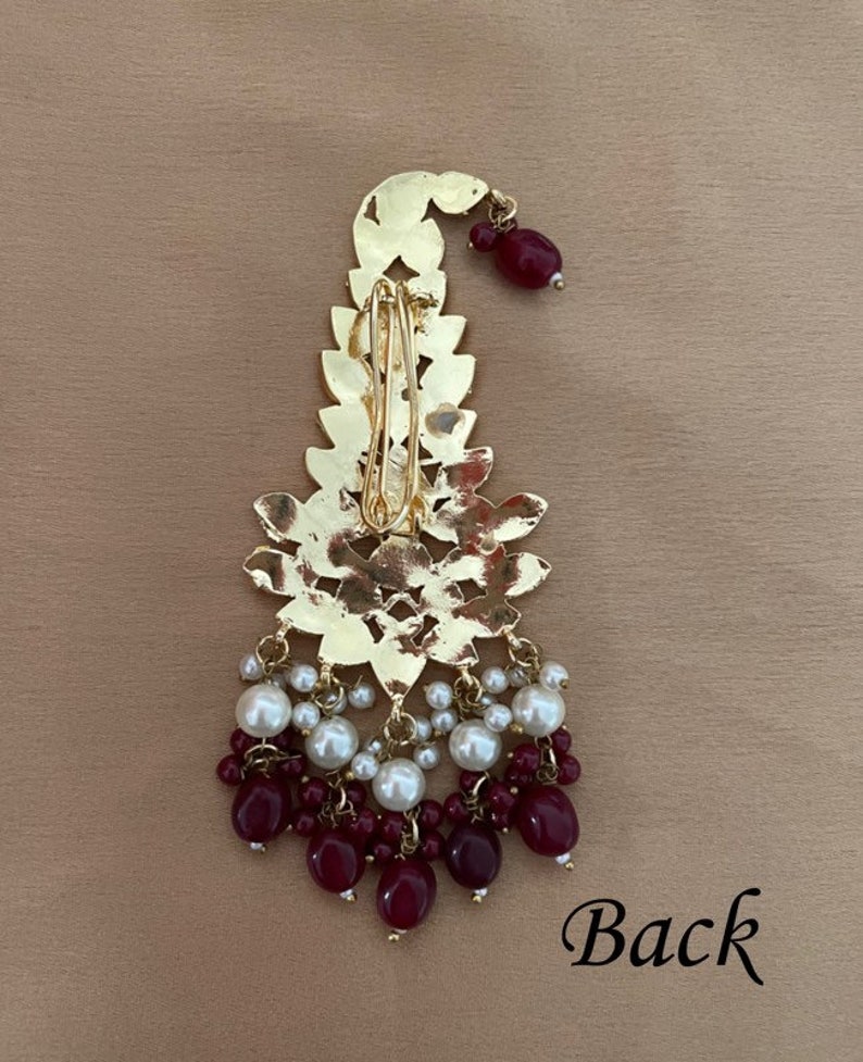 Green Kundan Kalgi/white Kundan Kalgi/groom Kalgi/safa/sarpech/red ...