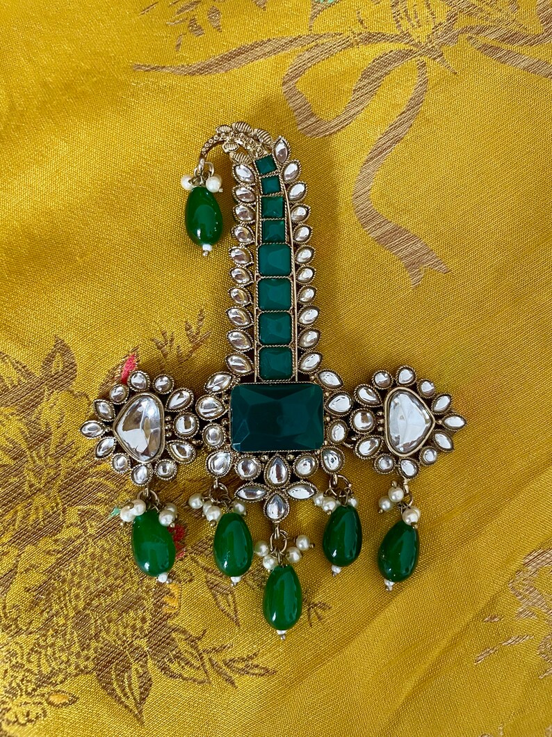 Red Polki Kalgi/green Groom Kalgi/safa/gold Groom Sarpech/turban Kalgi ...