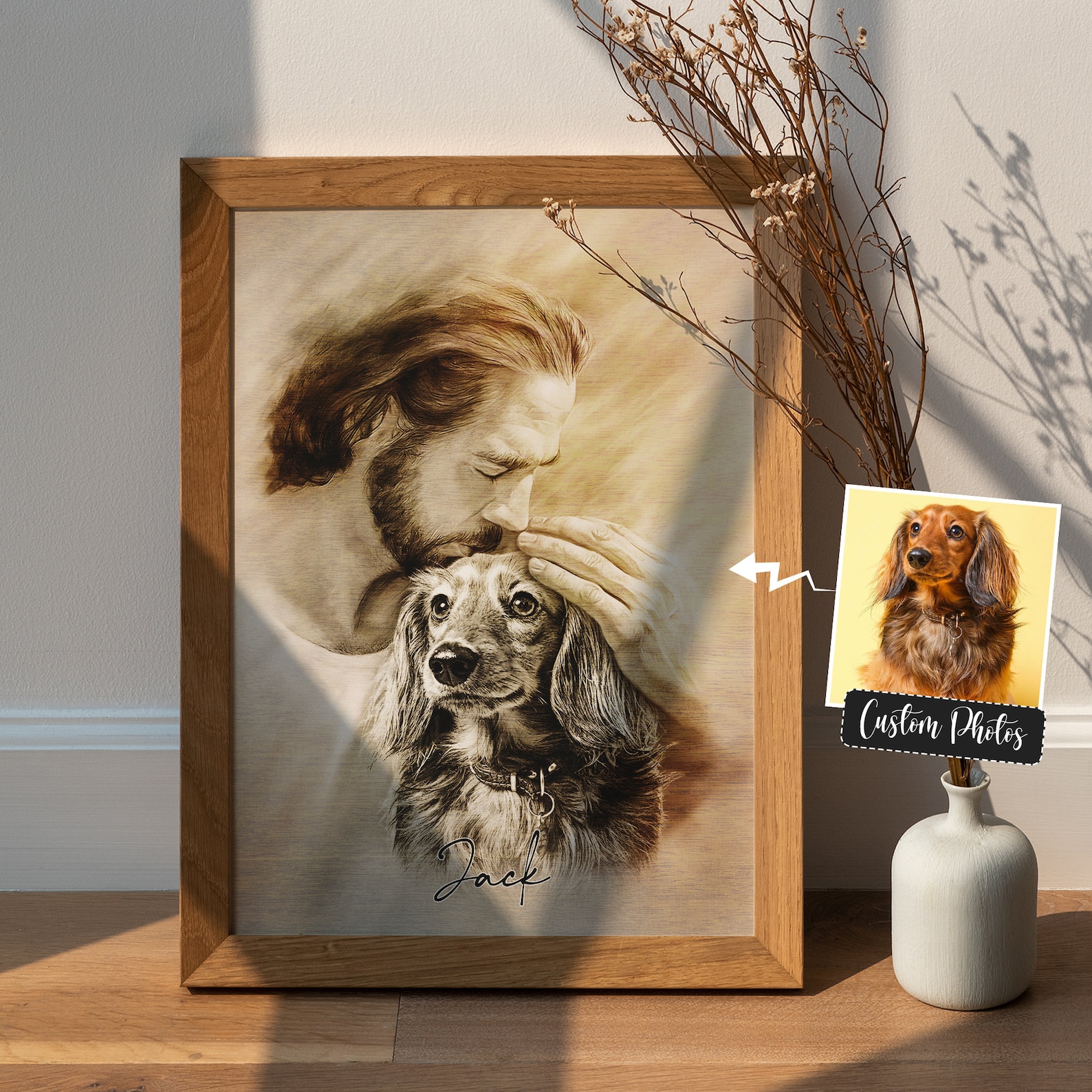 Jesus and Your Dogs Digital Files Personalized Your Dog Safe in the ...