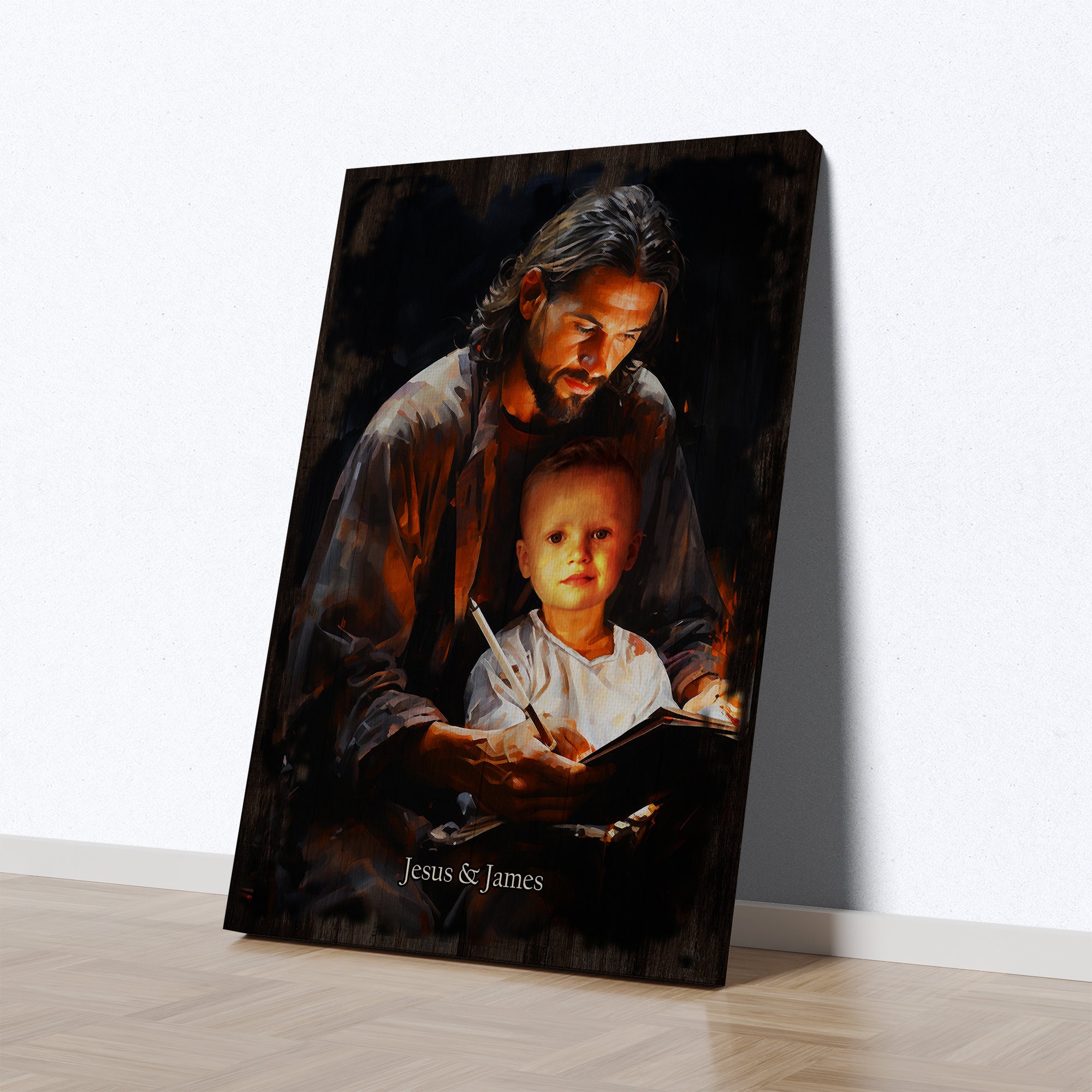 Digital File Your Child Safe in the Arms of God Jesus and Child Art Add ...