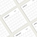 Printable Mini Calendar 2025 | Mini Calendar 2025 | 3 X 3 - Etsy