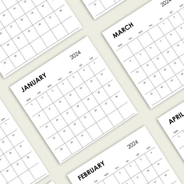 Mini Calendars - Etsy