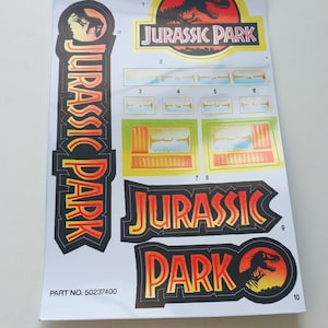 Jurassic Park Jungle Explorer Custom Stickers/labels/decals on Gloss ...