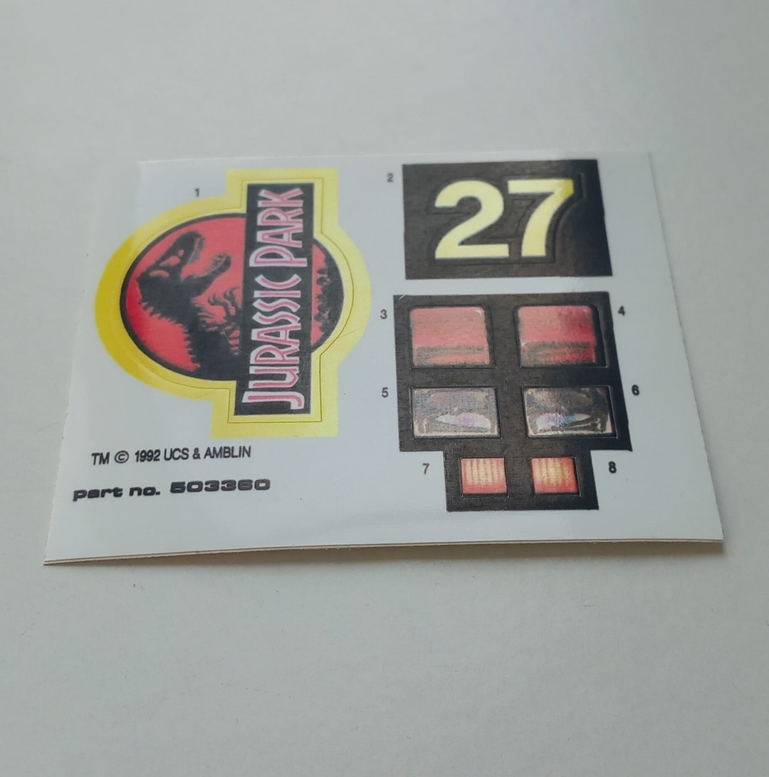 Jurassic Park Bush Devil Tracker Custom Stickers/labels/decals on Gloss ...