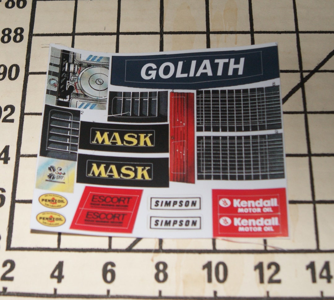 M.A.S.K. Goliath MASK Custom Repro Stickers ...die Cut - Etsy