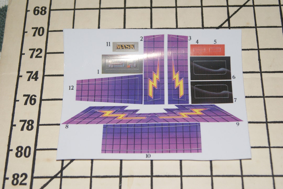 M.A.S.K. Thunderhawk MASK Custom Repro Stickers...die Cut - Etsy