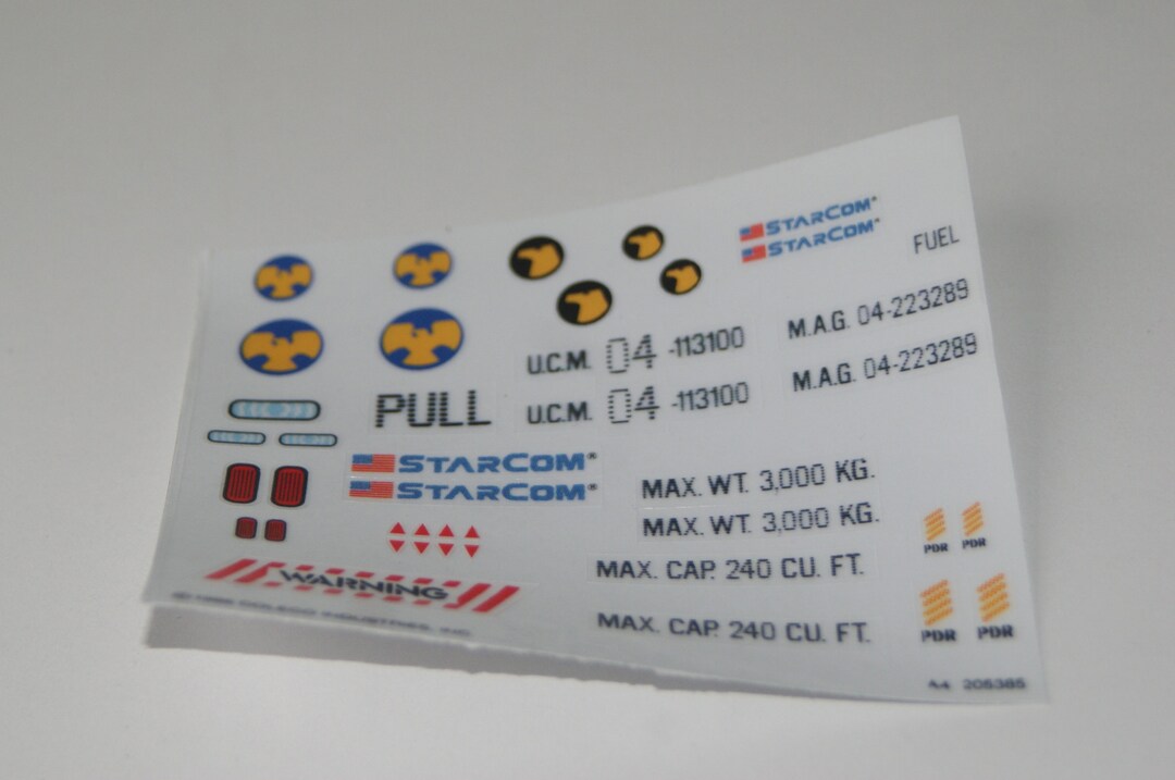 Starcom Battlecrane Replacement Stickers/labels/decals DIE CUT - Etsy
