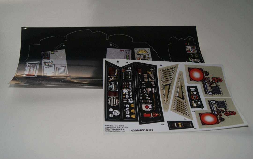 Masters of the Universe Point Dread MOTU Replacement Stickers/labels ...