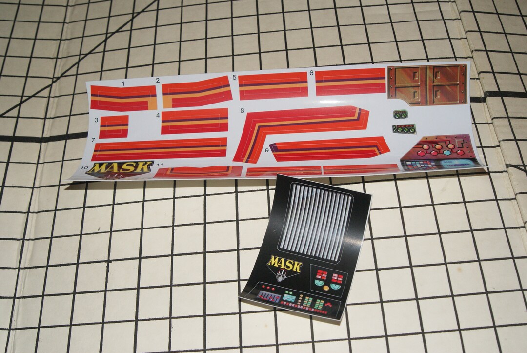 M.A.S.K. Rhino MASK Custom Repro Stickers ...die Cut - Etsy