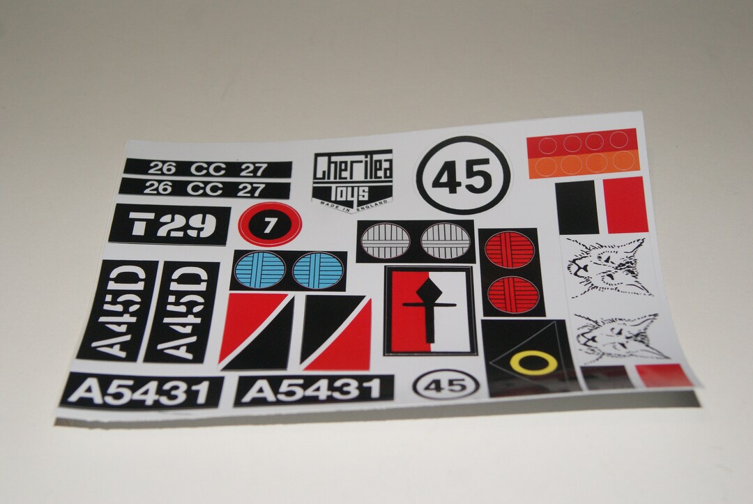 Action Man Cub Patrol Car Custom Repro Replacement Sticker Sheet ...