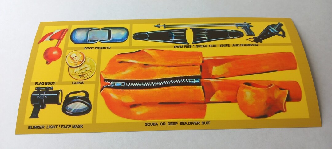 Action Man Kit Locker Box Inlay Custom Repro Replacement Sticker Sheet ...