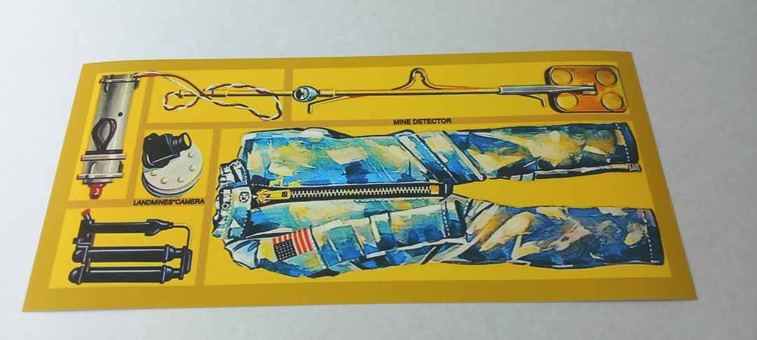 Action Man Kit Locker Box Inlay Custom Repro Replacement Sticker Sheet ...