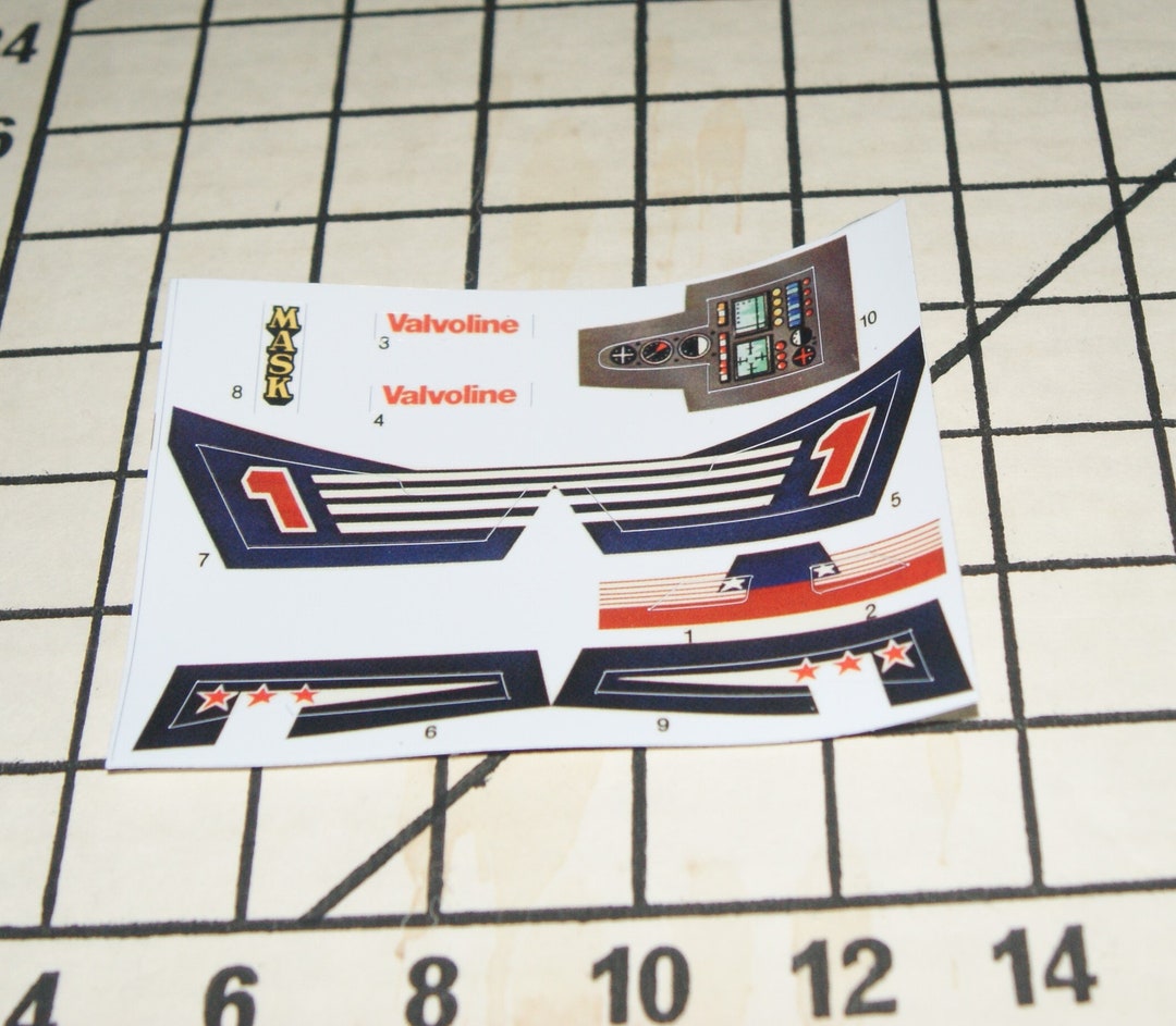 M.A.S.K. Bullet MASK Custom Repro Stickers ...die Cut - Etsy