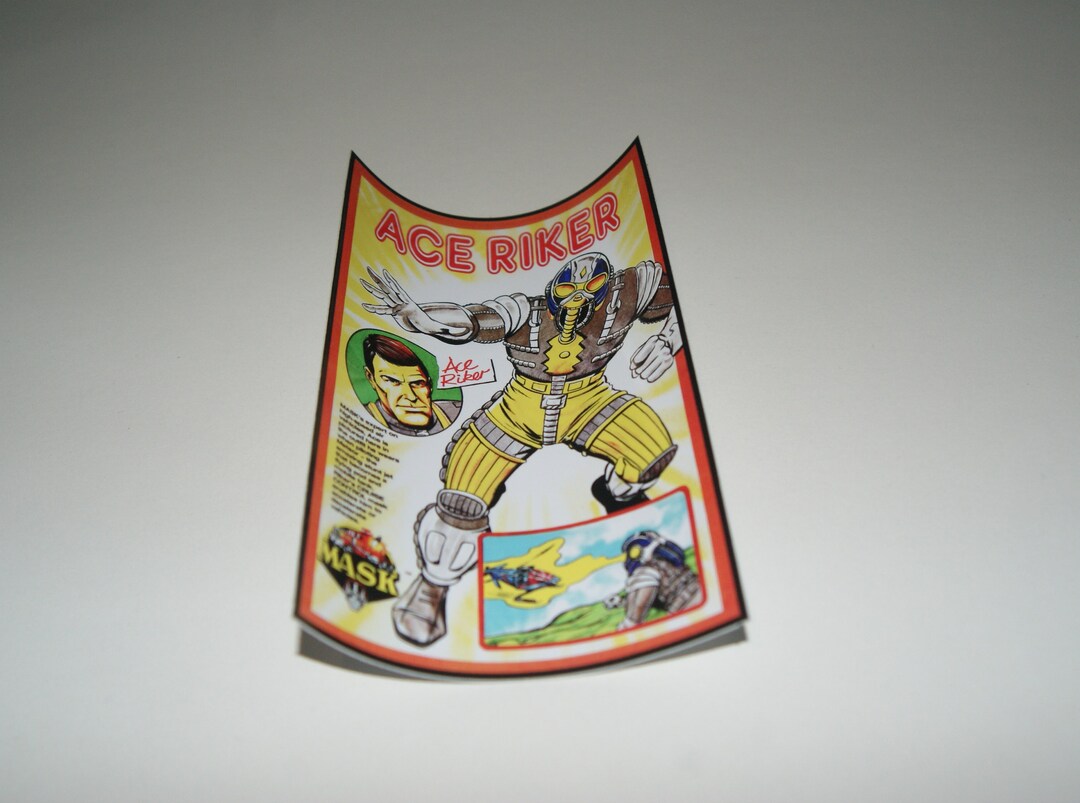 M.A.S.K. Ace Riker 12 X 7.5 Cm MASK Custom Repro Sticker - Etsy