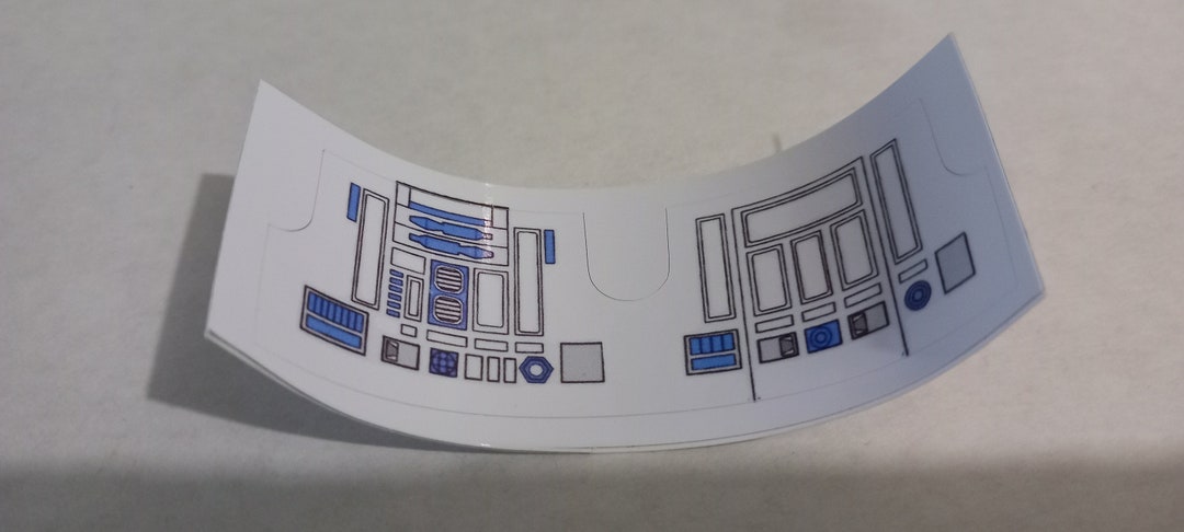 Star Wars R2D2 Custom Replacement Sticker/label/decal on Gloss Vinyl ...