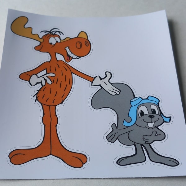 Rocky and Bullwinkle - Etsy