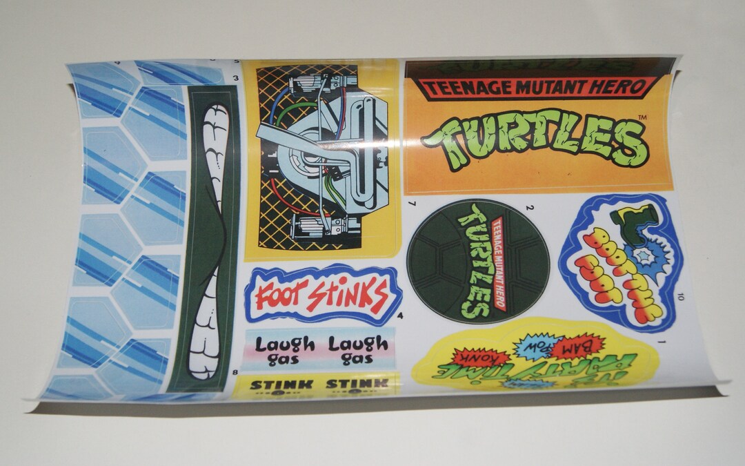 TMNT Van 'hero' Version Custom Sticker/label/decal on Gloss Vinyl DIE ...