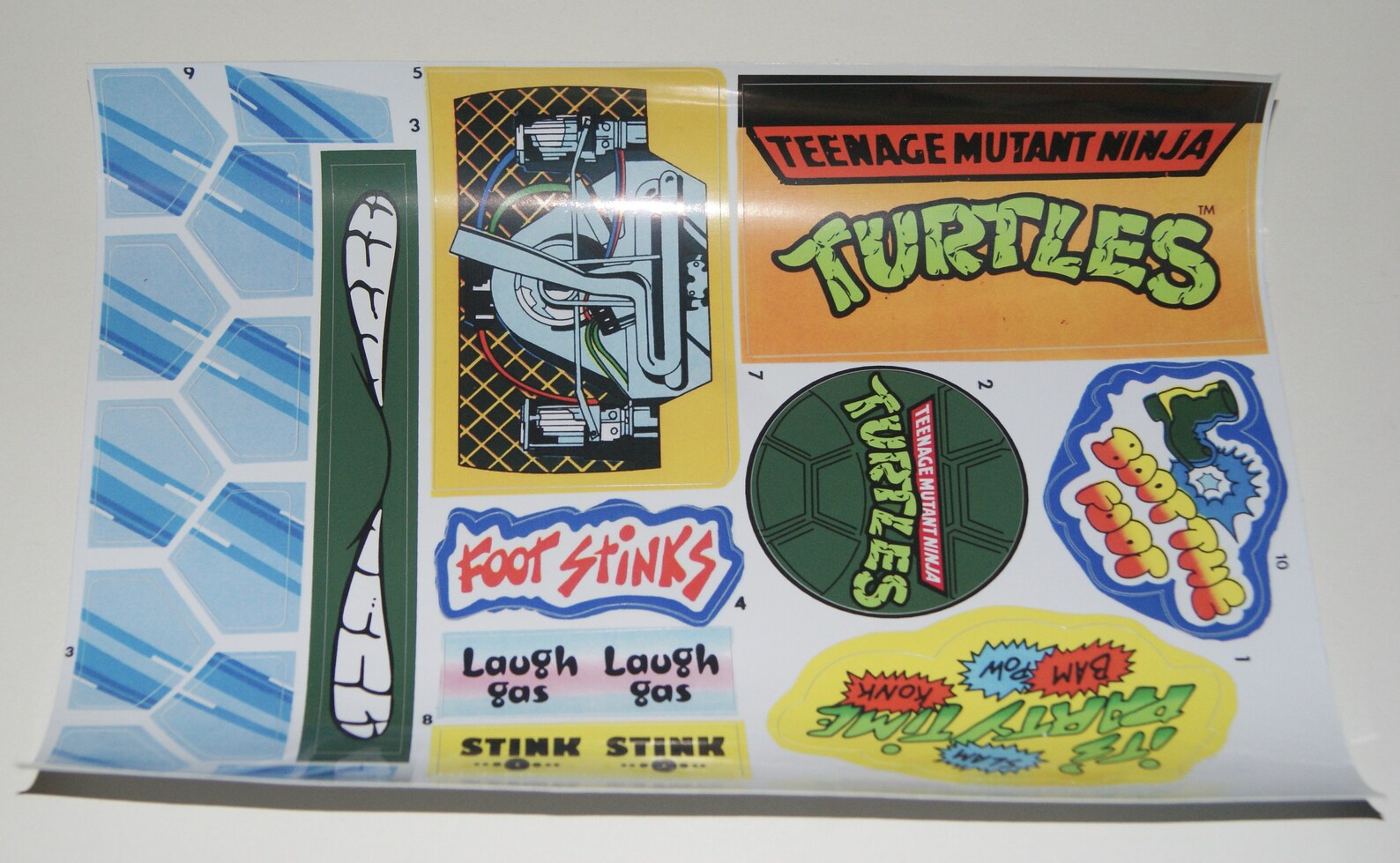 TMNT Van Red Version Custom Sticker/label/decal on Gloss Vinyl - Etsy