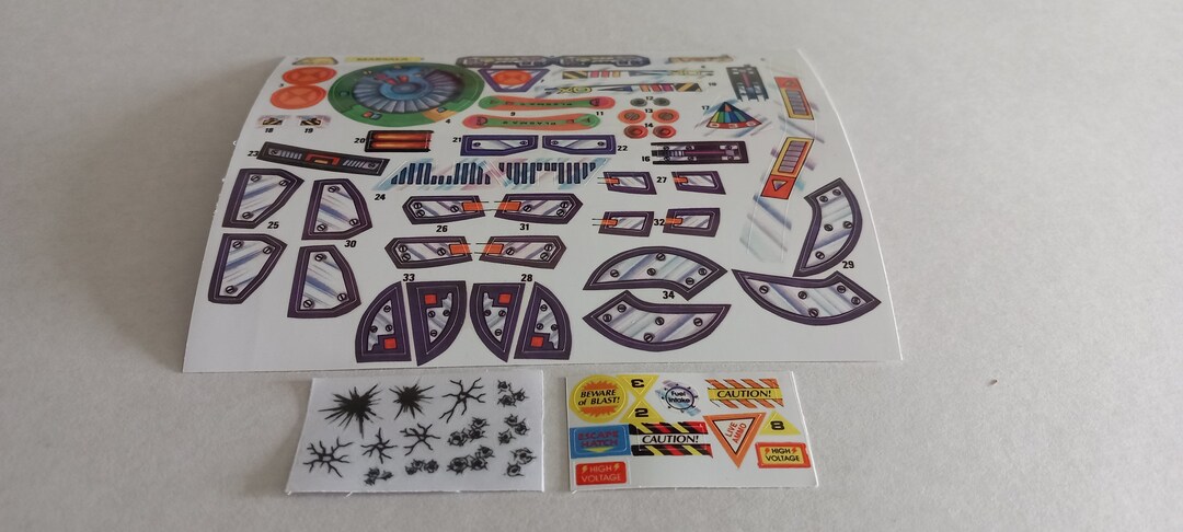 Exosquad Rapid Assault E-frame Marsala Series 1 Custom Repro Stickers ...