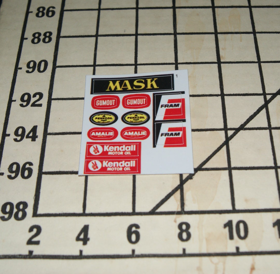 M.A.S.K. Afterburner MASK Custom Repro Stickers ...die Cut - Etsy