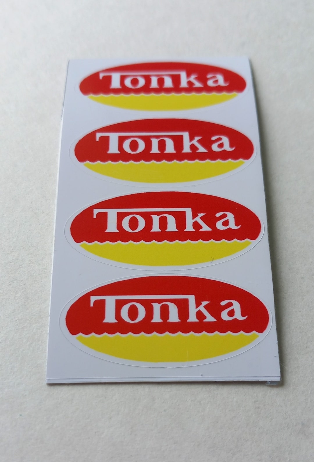 Tonka Truck Custom Replacement Set of 4 Stickers/labels/decals on Gloss ...