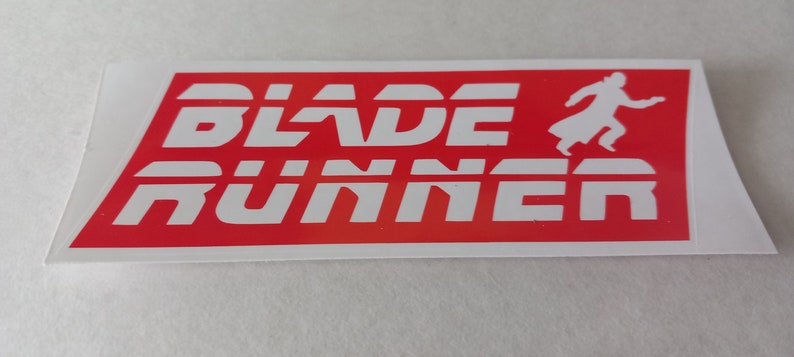 Blade Runner Logo 12 X 4.5 Cm Custom Replacement Sticker/label/decal on ...