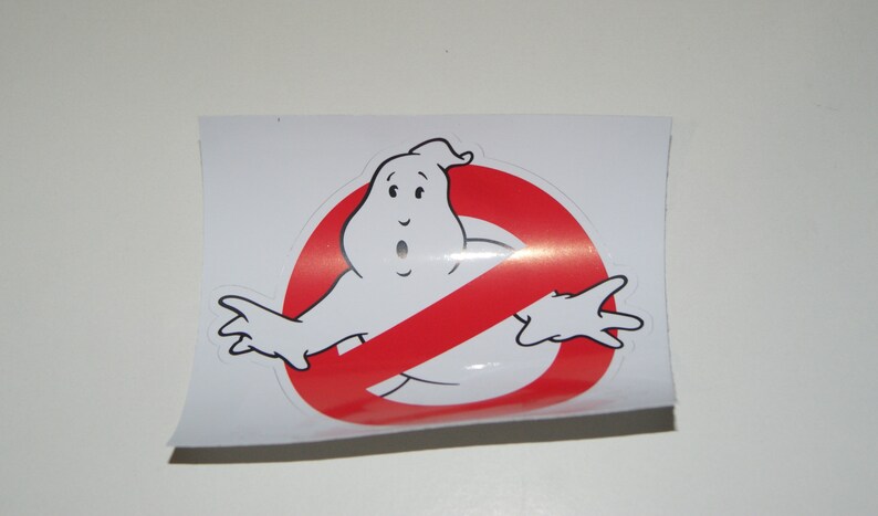 Ghostbusters Logo 9 X 10.5 Cm Custom Sticker/label/decal on Gloss Vinyl ...