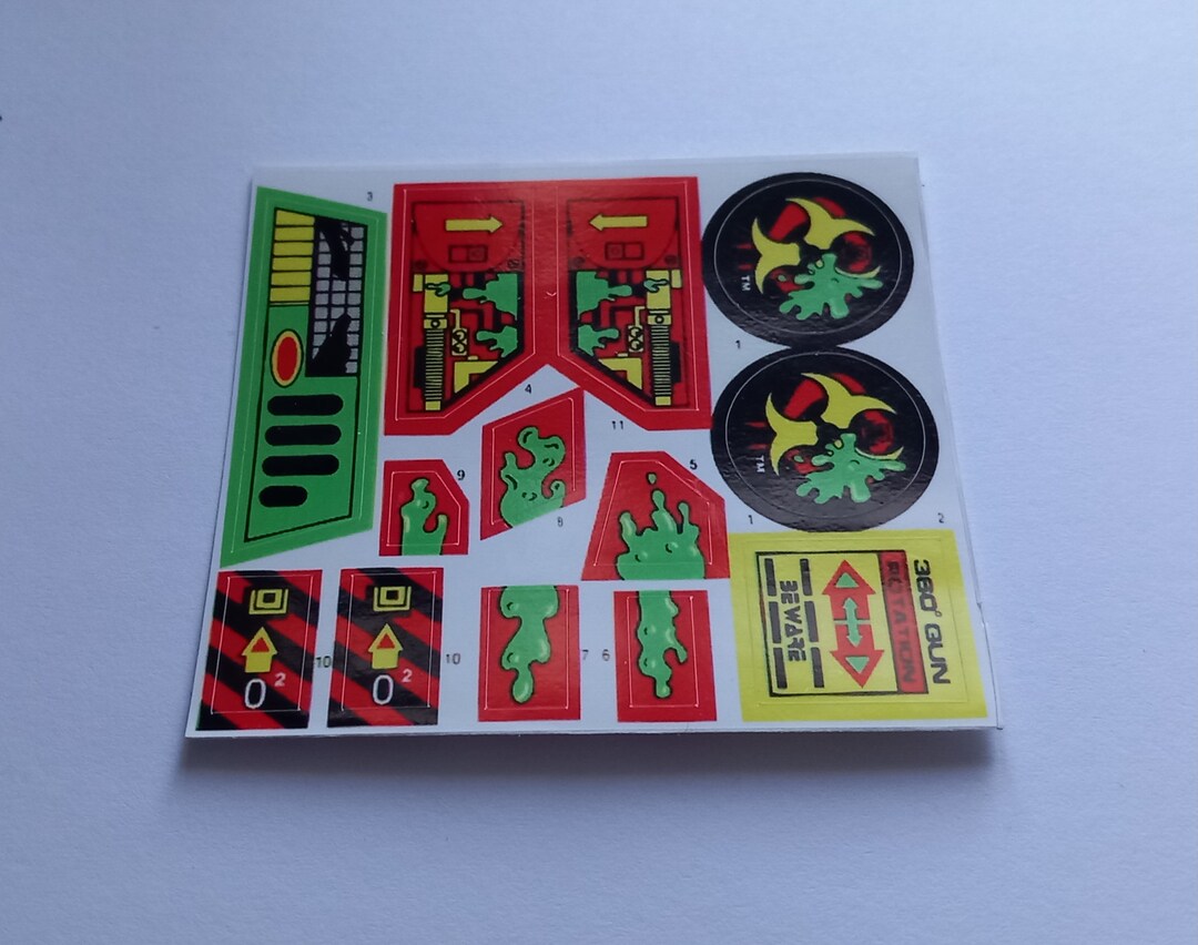 G I Joe Septic Tank G.I. Joe 1991 Replacement Stickers/labels/decals ...