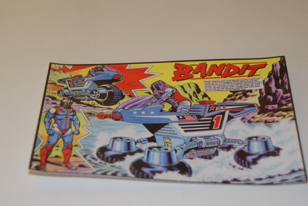 M.A.S.K. Bullet Bandit Mini Poster 6 X 4 MASK Custom Repro Stickers ...