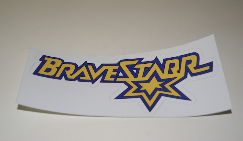 Bravestarr Logo 15 X 6 Cm Custom Replacement Sticker/label/decal on ...
