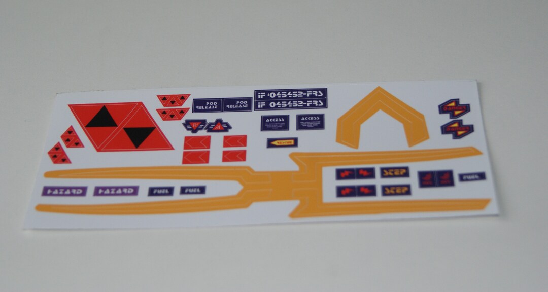 Starcom Shadow Bandit Replacement Custom Stickers/labels/decals DIE CUT ...