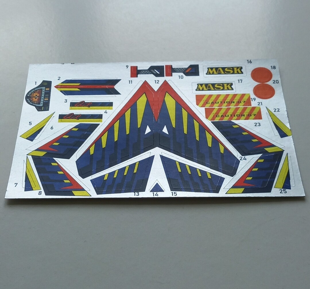 M.A.S.K. Meteor MASK Custom Repro Stickers ...die Cut - Etsy