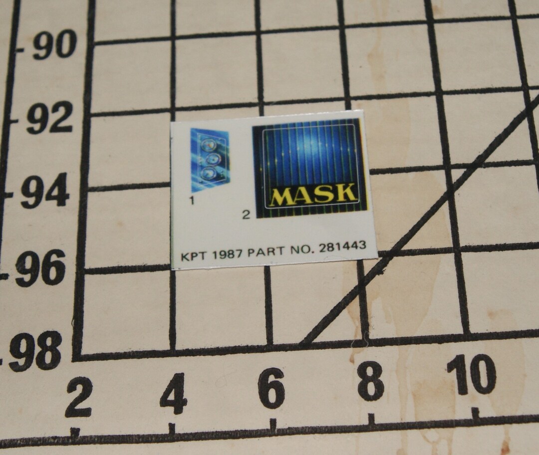 M.A.S.K. Dynamo MASK Custom Repro Stickers ...die Cut - Etsy