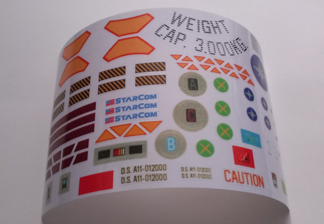 Starcom Starbase Station Replacement Custom Stickers/labels/decals DIE ...